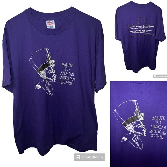 Hanes | Shirts | Vtg Single Stitch Salute To African American Woman ...